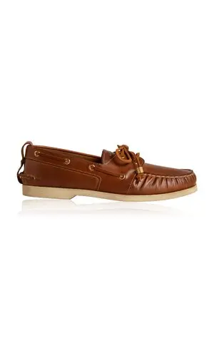 GOLDEN GOOSE Boat Leather Loafers - Brown