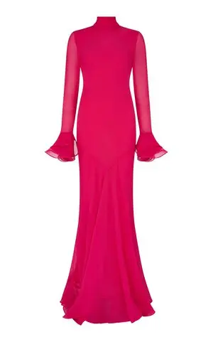 DE LA VALI Daira Georgette Gown