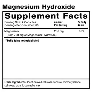 QUICKSILVER SCIENTIFIC Magnesium Hydroxide 120 Capsules