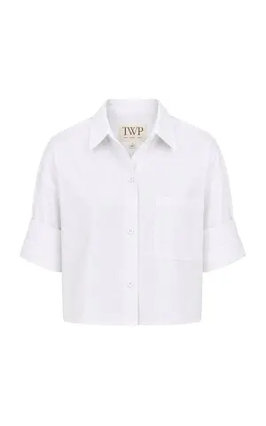 TWP Next Ex Cropped Cotton Shirt