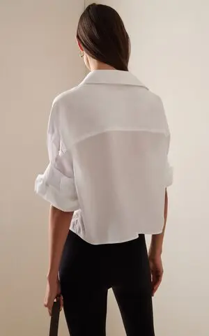 TWP Next Ex Cropped Cotton Shirt