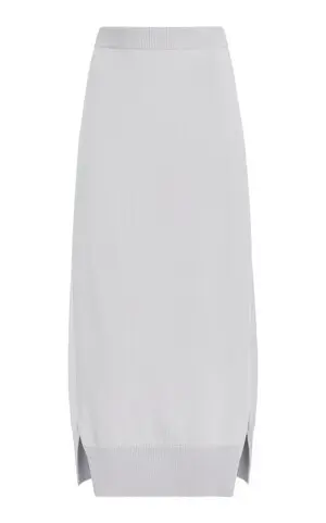 BARRIE Cashmere Knit Skirt - Grey