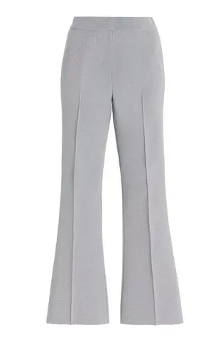 HIGH SPORT Kick Flared Cropped Pants - Silver