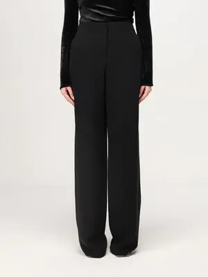 Giorgio Armani Wide Leg Tailored Trousers - Black