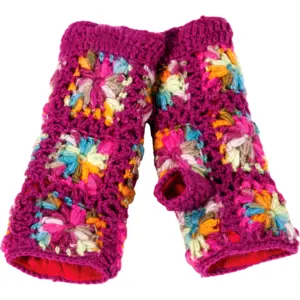 NIRVANNA DESIGNS Nirvanna Designs Crochet Handwarmers Pink Multi