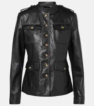 NILI LOTAN Geraldine Leather Jacket