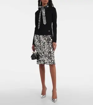 Dolce & Gabbana Sequined Pencil Skirt