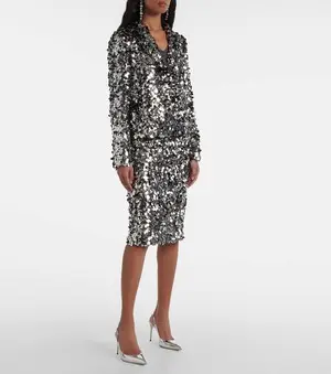 Dolce & Gabbana Sequined Pencil Skirt