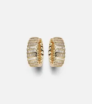 ANITA KO Zoe 18kt Diamond Hoop Earrings - Gold