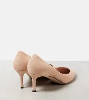 JIMMY CHOO Romy 60 Suede Pumps - Beige