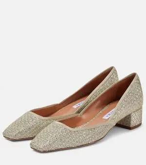 AQUAZZURA Maia 35 Tweed Pumps