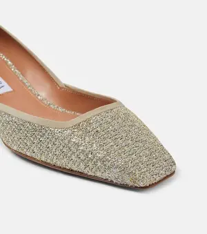 AQUAZZURA Maia 35 Tweed Pumps