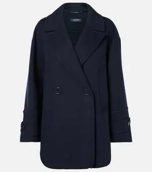 Max Mara Double-breasted Virgin Wool Jacket