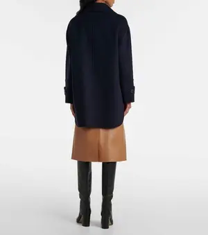 Max Mara Double-breasted Virgin Wool Jacket