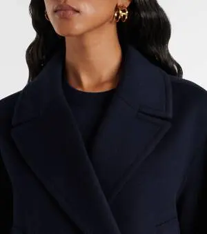 Max Mara Double-breasted Virgin Wool Jacket