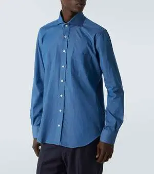 Thom Sweeney Cotton Chambray Shirt