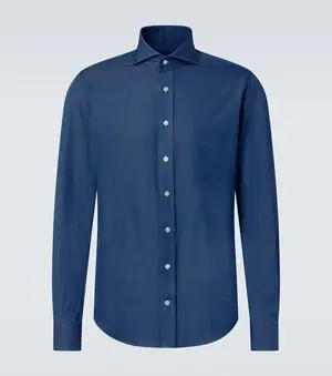 Thom Sweeney Cotton Chambray Shirt