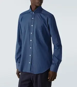 Thom Sweeney Cotton Chambray Shirt