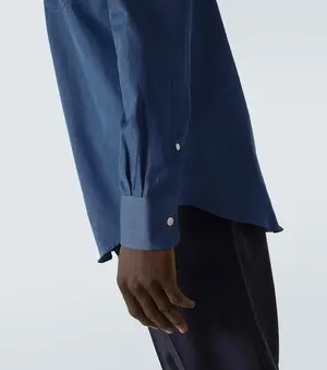 Thom Sweeney Cotton Chambray Shirt
