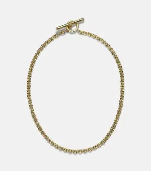 OCTAVIA ELIZABETH The Lower Coast 18kt Yellow Chain Necklace With Diamonds And Pearls - Gold