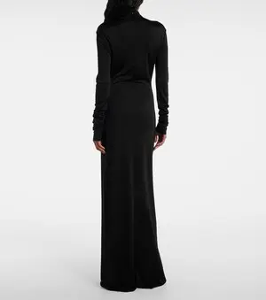 Khaite Norla Maxi Dress - Black