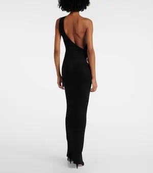 Staud Zenith Gathered Jersey Maxi Dress