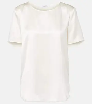 Max Mara Dida Silk Satin T-shirt