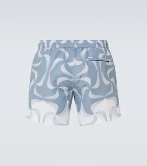Commas Mantra Printed Swim Trunks - Blue