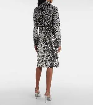 Dolce & Gabbana Sequined Pencil Skirt