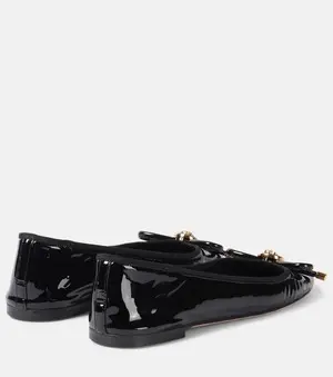 Versace Opera Patent Leather Ballet Flats