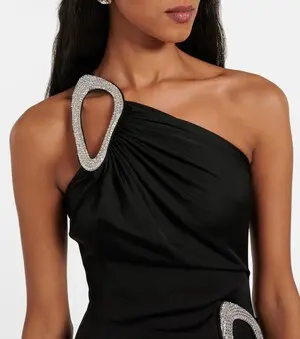 David Koma Embroidered Asymmetric Gown