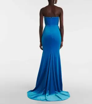 Alex Perry Draped Velvet Gown