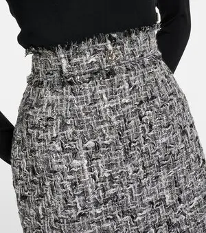 Dolce & Gabbana Lamé Midi Skirt
