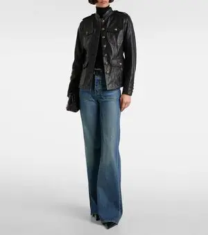 NILI LOTAN Geraldine Leather Jacket