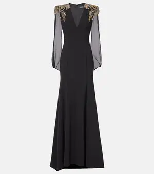 Jenny Packham Mercury Embellished Gown