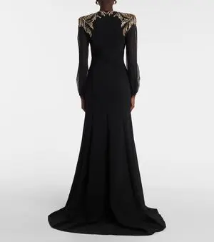 Jenny Packham Mercury Embellished Gown