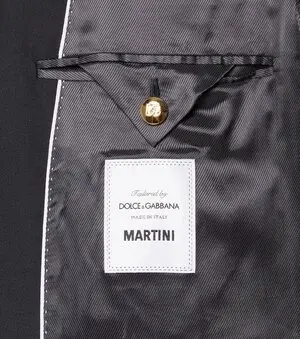 Dolce & Gabbana Patch-appliqué Wool And Silk Blazer