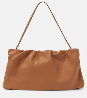 THE ROW Bourse Xl Leather Shoulder Bag - Brown