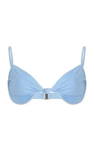 MARE PERPETUA Exclusive Bloom Balconette Bikini Top - Blue
