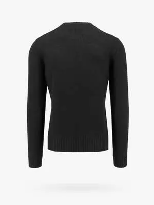 Alpha Studio Extrafine Merino Wool Sweater - Black