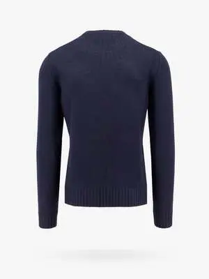 Alpha Studio Extrafine Merino Wool Sweater - Blue