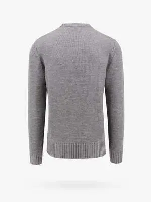 Alpha Studio Extrafine Merino Wool Sweater - Grey