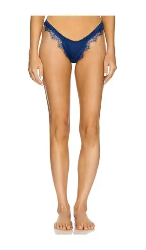 KAT THE LABEL Sorrento Thong In Blue - Cobalt