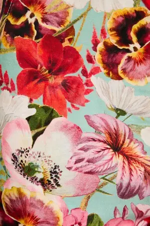 Zimmermann Floral-print Silk And Linen-blend Satin Shorts