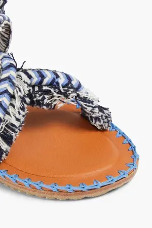 Zimmermann Fringed Braided Cord Sandals