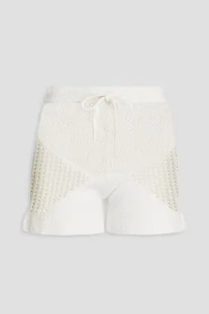 Zimmermann Crochet-knit Cotton Shorts