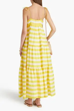 Zimmermann Tiered Striped Maxi Dress