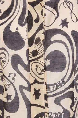 Zimmermann Printed Linen And Silk-blend Shirt