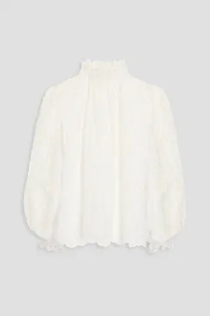 Zimmermann Broderie Anglaise Cotton Blouse