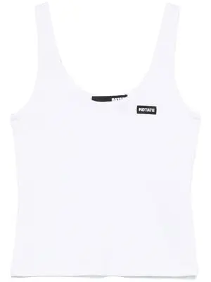 Remain Birger Christensen Logo-patch Tank Top - White